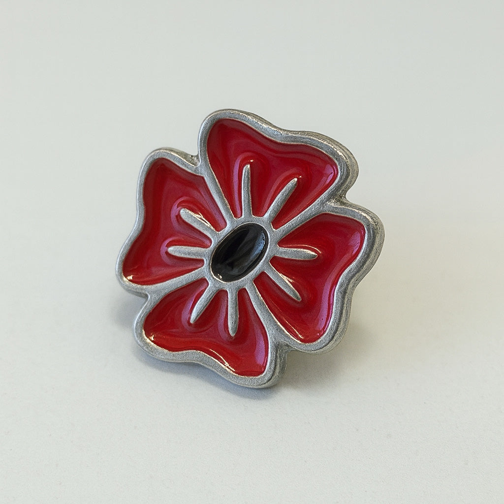 Red Poppy Lapel Pin – NINESIXFOUR