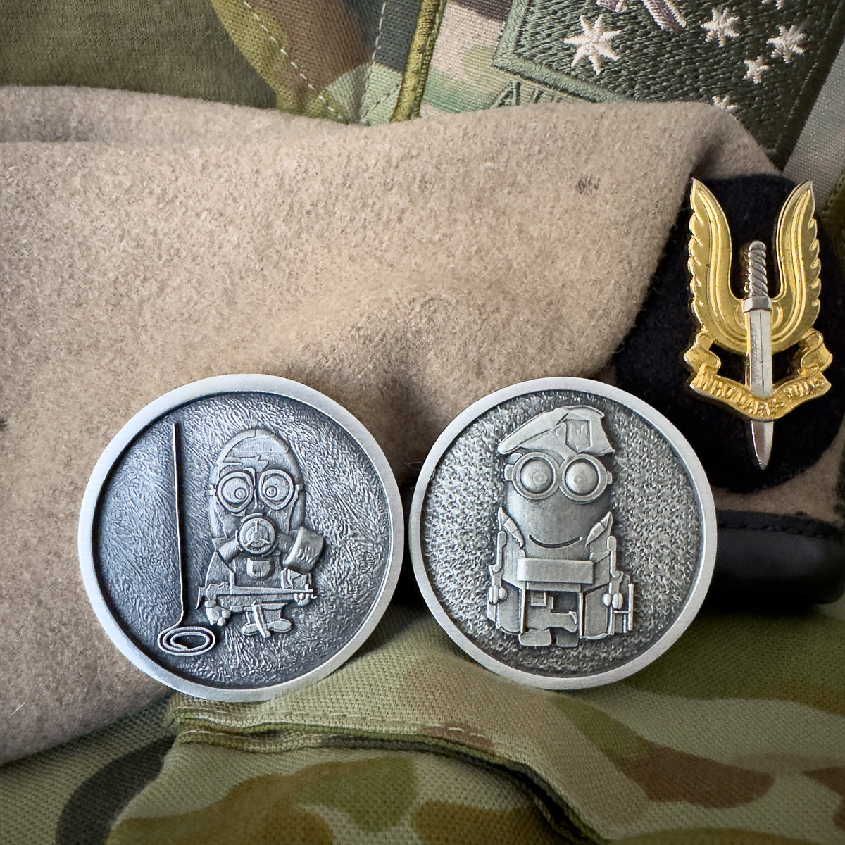 NEW Minion 3D Challenge Coin Set – Australian SAS Challenge Coin ...